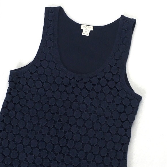 J. Crew | Tops | J Crew Navy Eyelet Tank Top | Poshmark